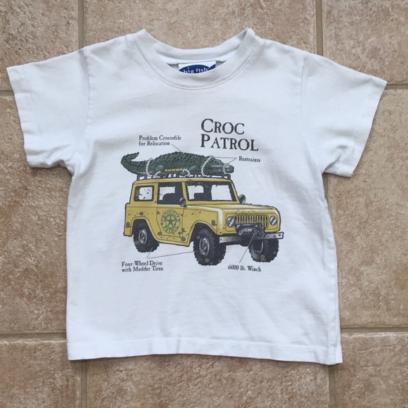 big fish by Sweet Potatoes | Shirts & Tops | Big Fish Boys Croc Patrol Crocodile Tee Shirt Top ...